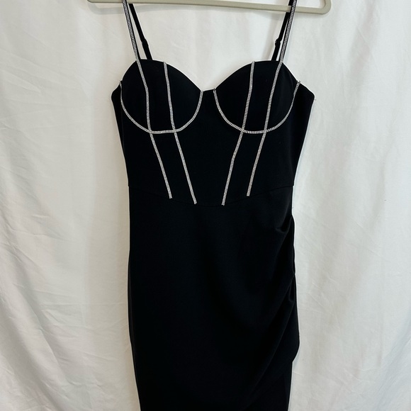 privy | Dresses | Privy Black And White Bustier Cocktail Dress | Poshmark